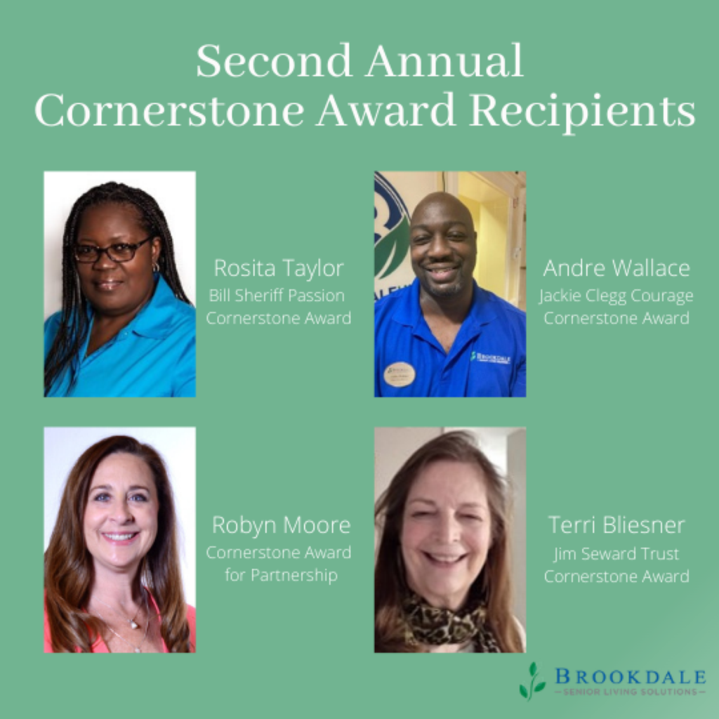 Brookdale Announces Second Annual Cornerstone Award Recipients